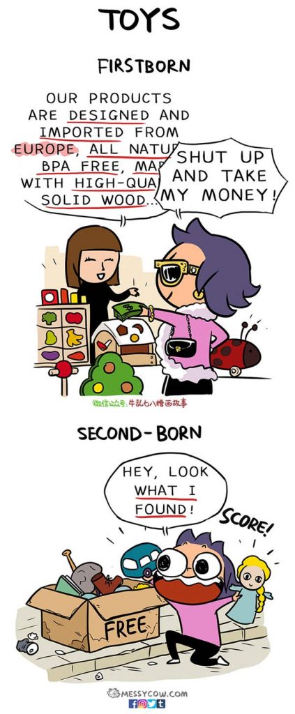 Mom Illustrates The Differences Between First And Second Kid